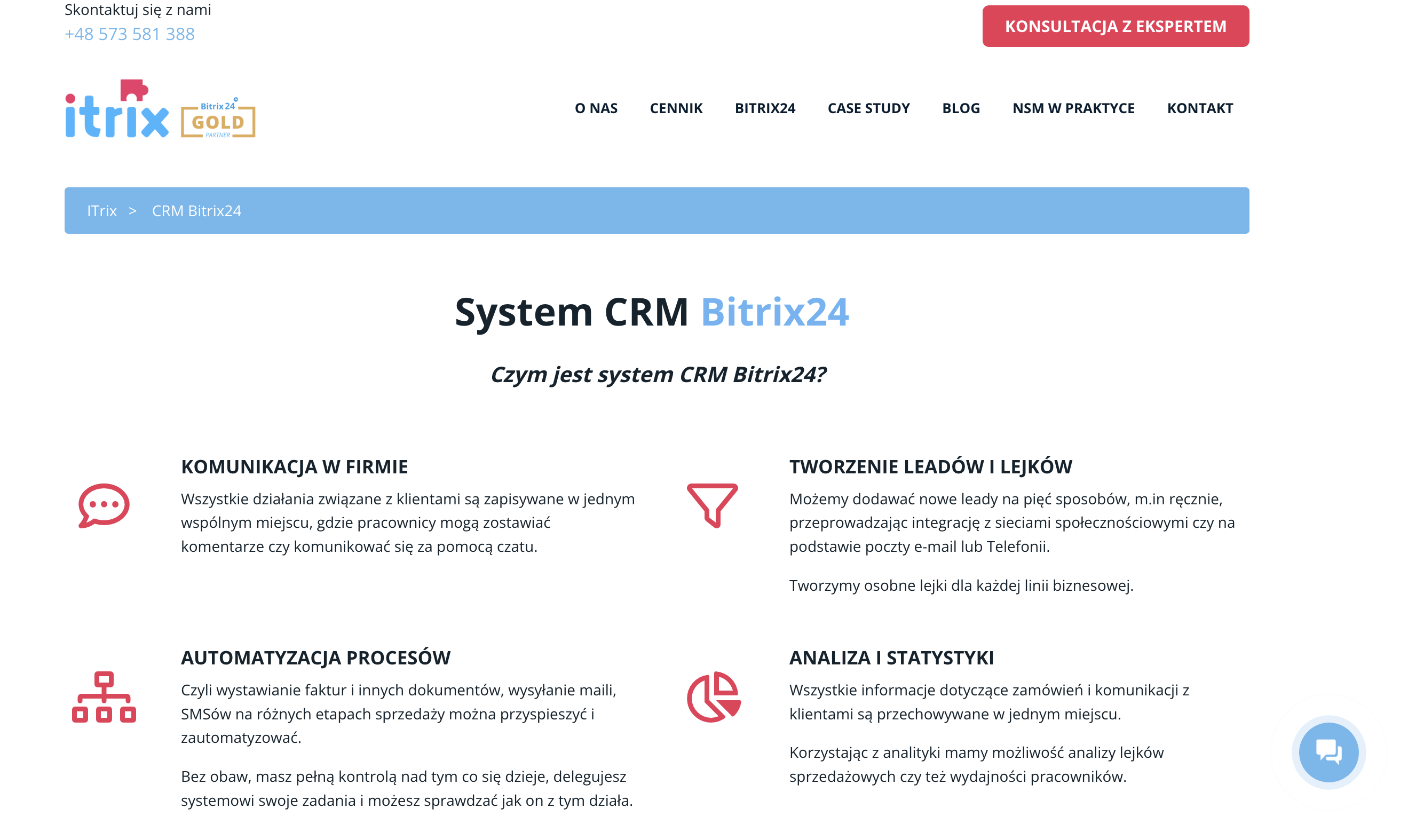 CRM Bitrix24 | Darmowy system CRM po polsku | ITrix