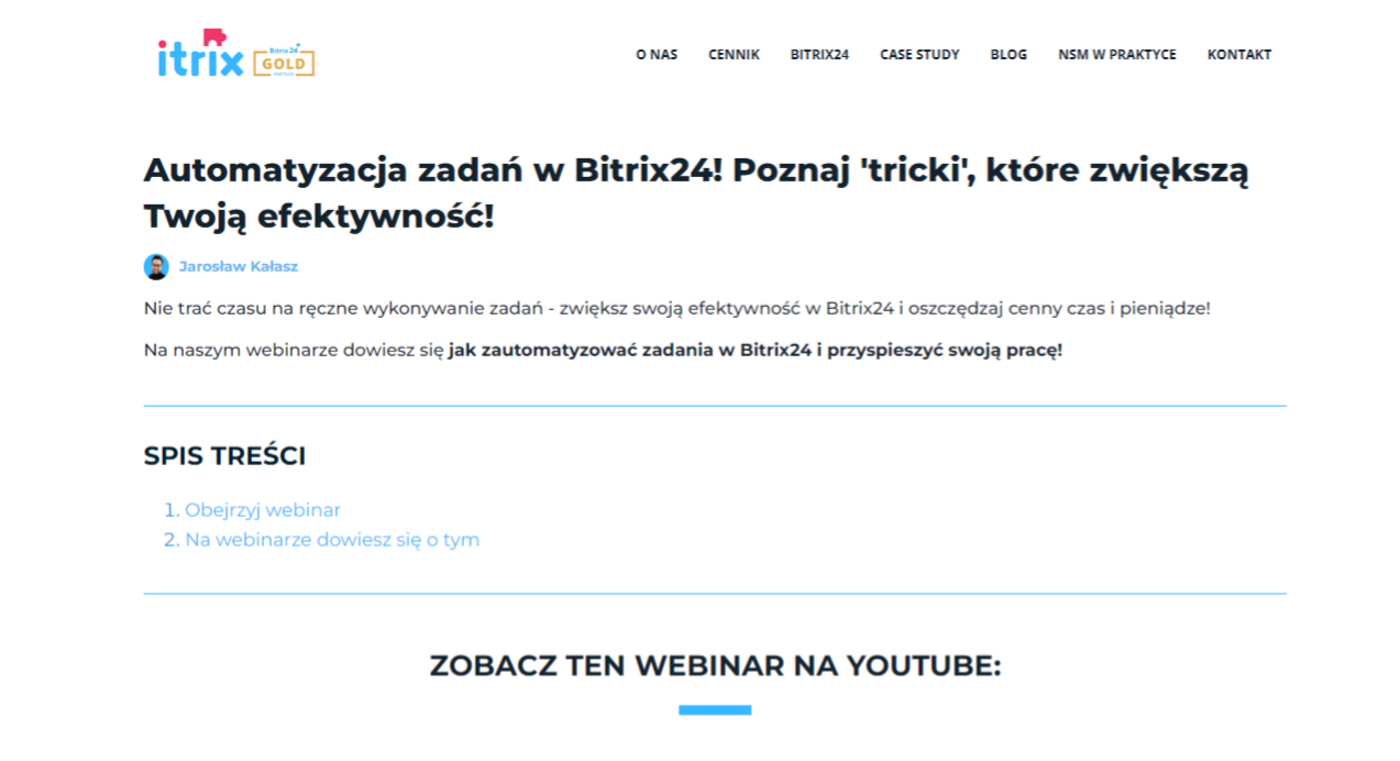 Automatyzacja zadań w Bitrix24! Poznaj 'tricki', które zwiększą efektywność!