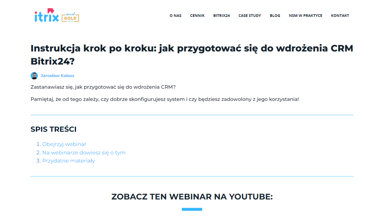 Instrukcja krok po kroku: jak przygotować się do wdrożenia CRM Bitrix24?