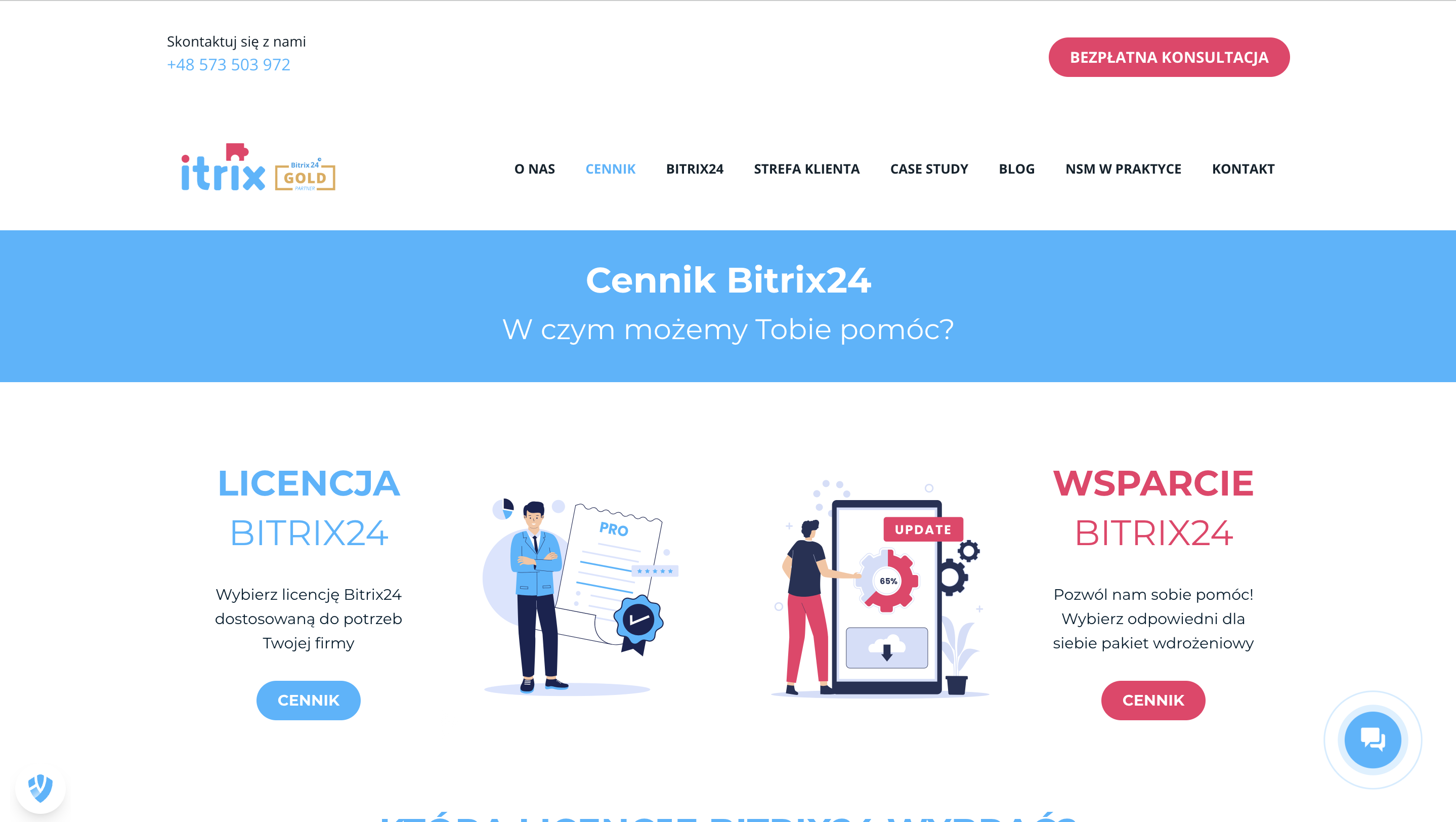 Cennik Bitrix24 - Licencje i pakiety Bitrix - ITrix